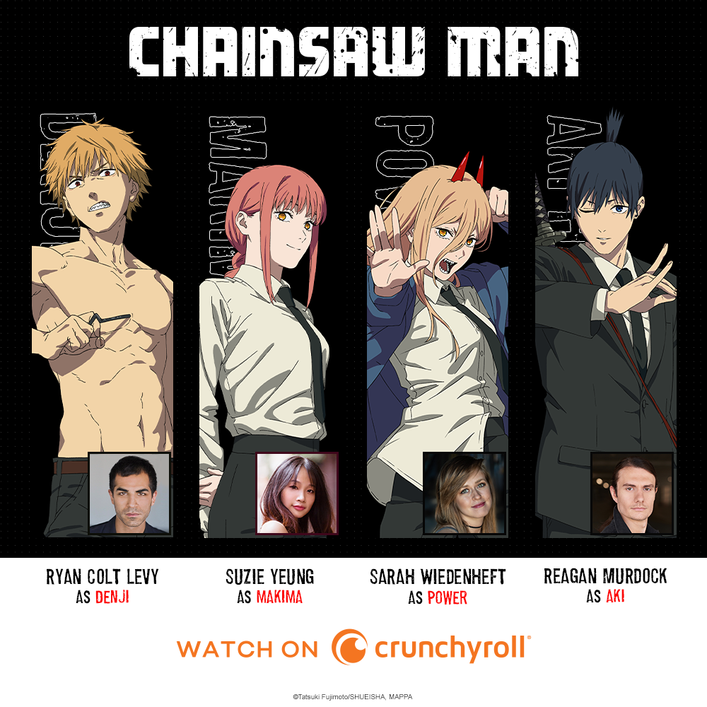 Chainsaw Man English Dub Reveals Main Cast Dubbed Trailer Anime